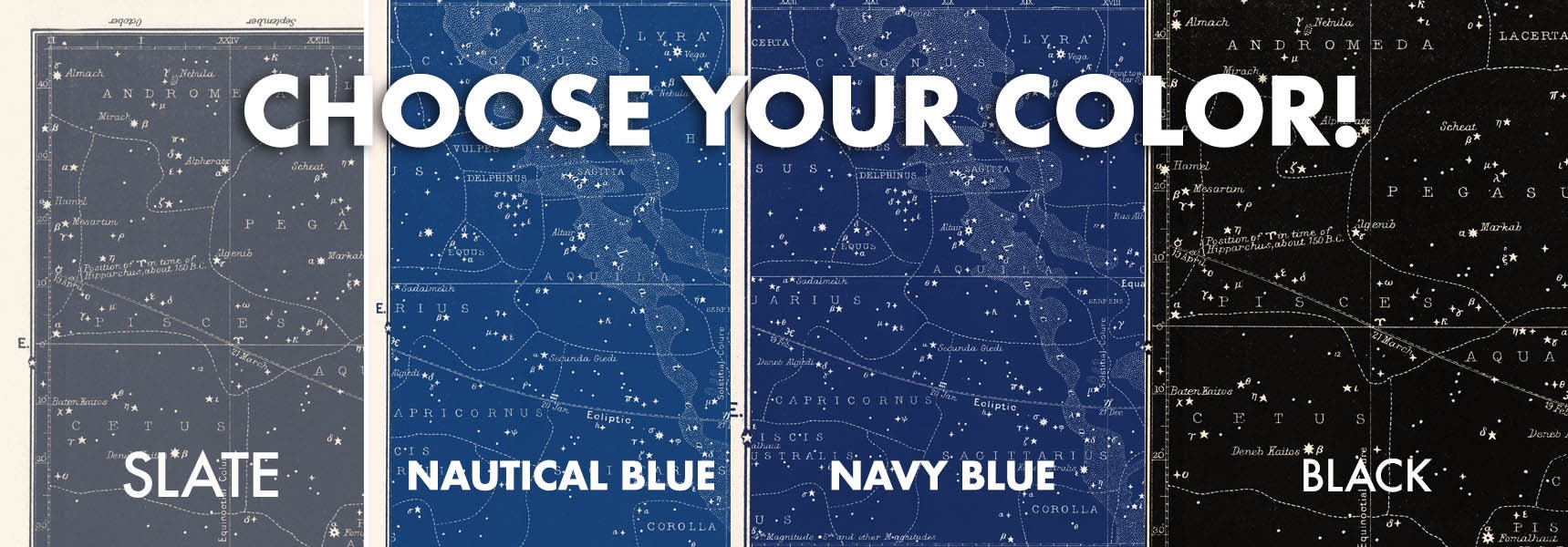 Star Map Print, Blue Star Map, Southern Constellations Chart Print ...