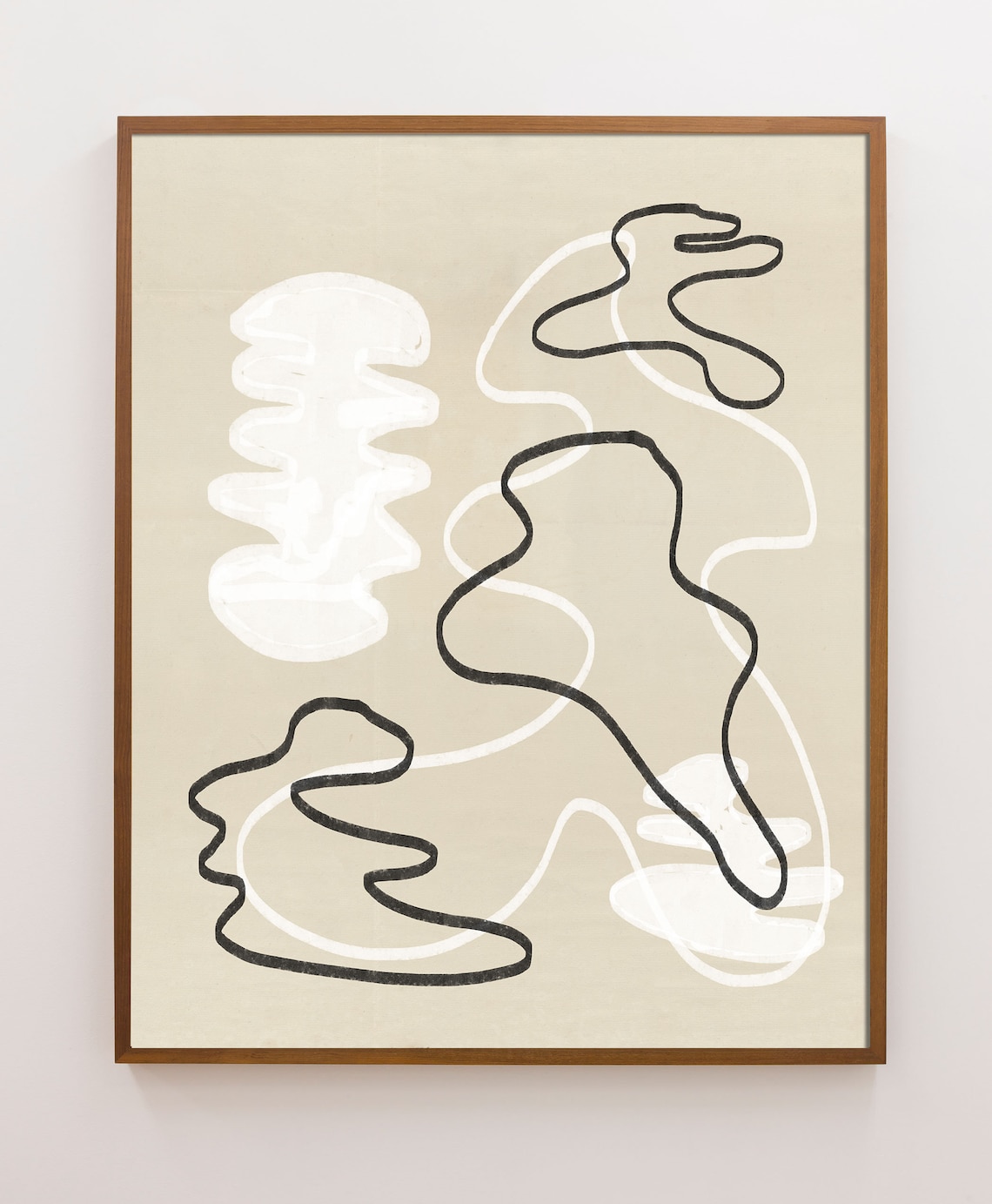 Minimal Abstract Line Drawing Black and White Modern Abstract | Etsy