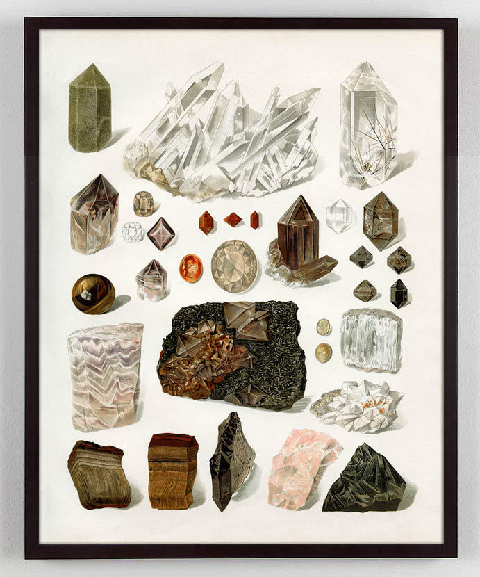 Crystal Wall Art Gem and Crystal Art Mineral Poster Mineral - Etsy