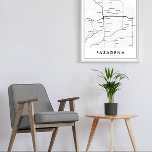 Pasadena Map Print, Pasadena Map Poster, City Map Print, Pasadena Map ...