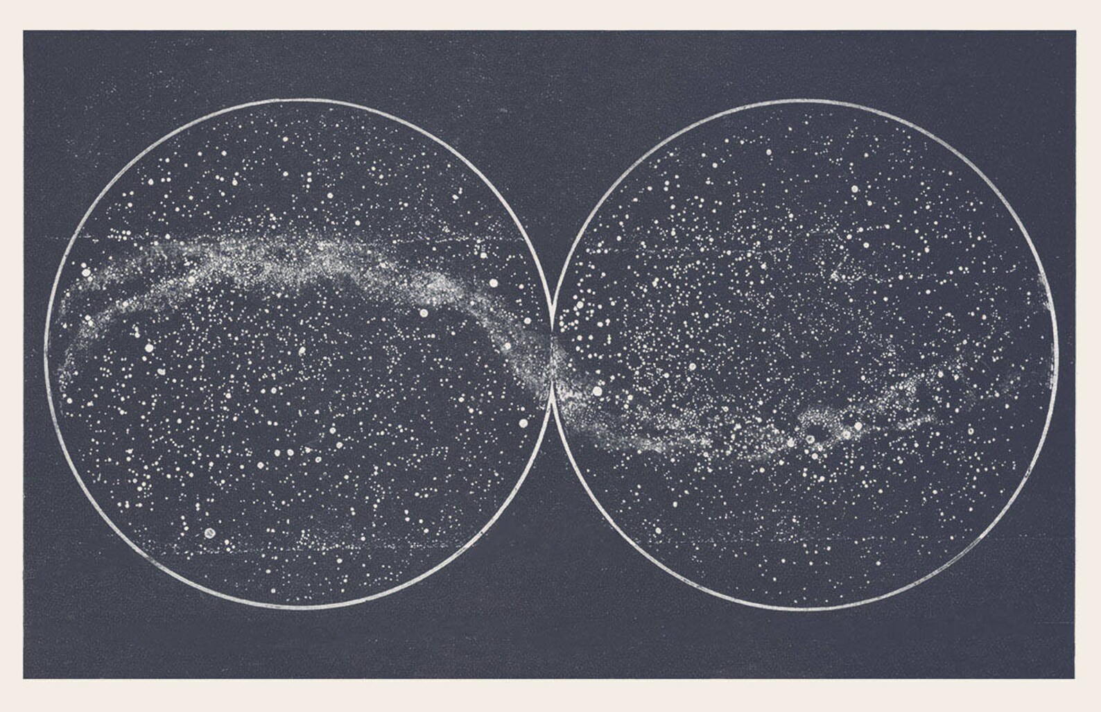 Space Art Celestial Star Chart Constellation Wall Print, Star Map ...