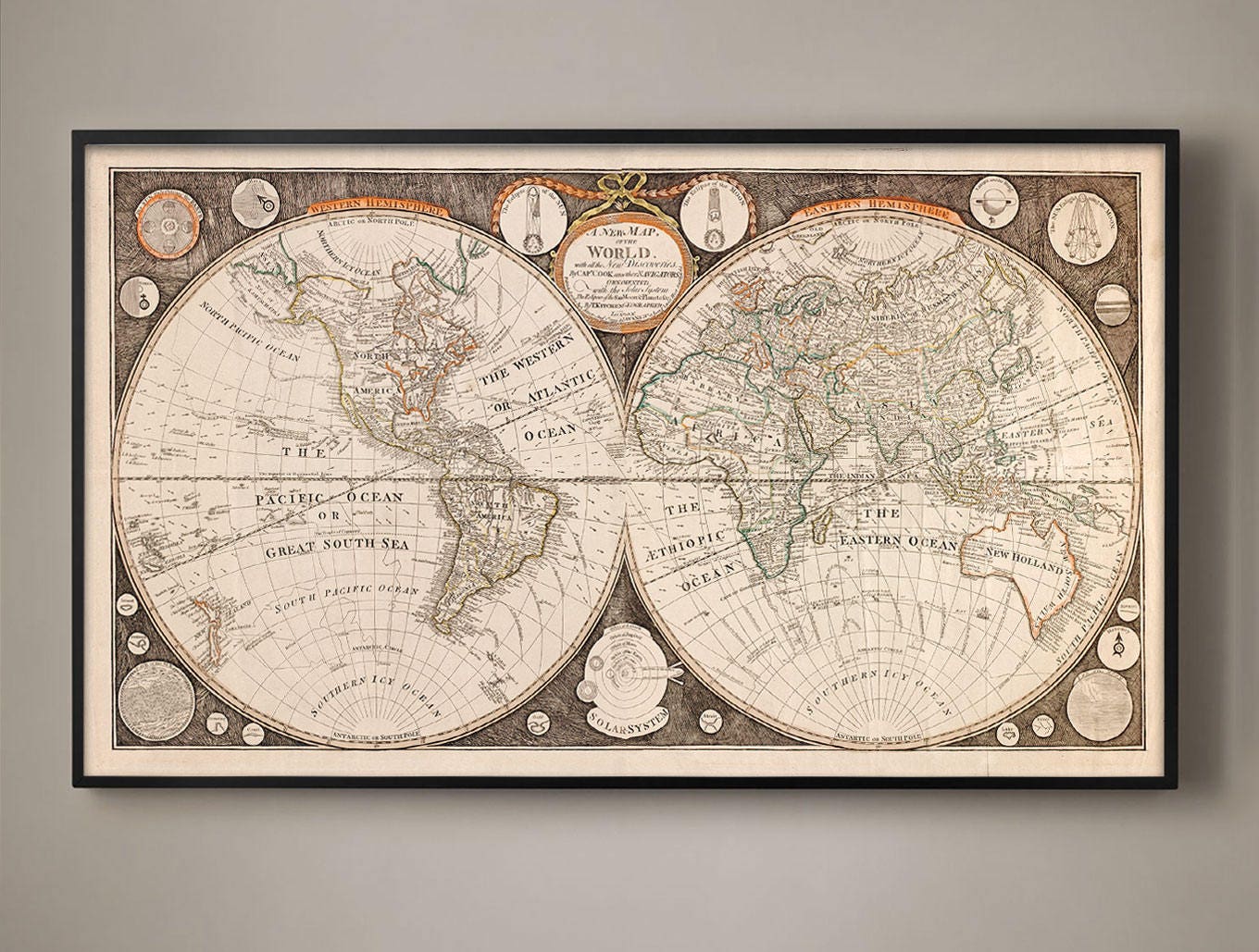 World Map Wall Art World map print World Map Poster World | Etsy