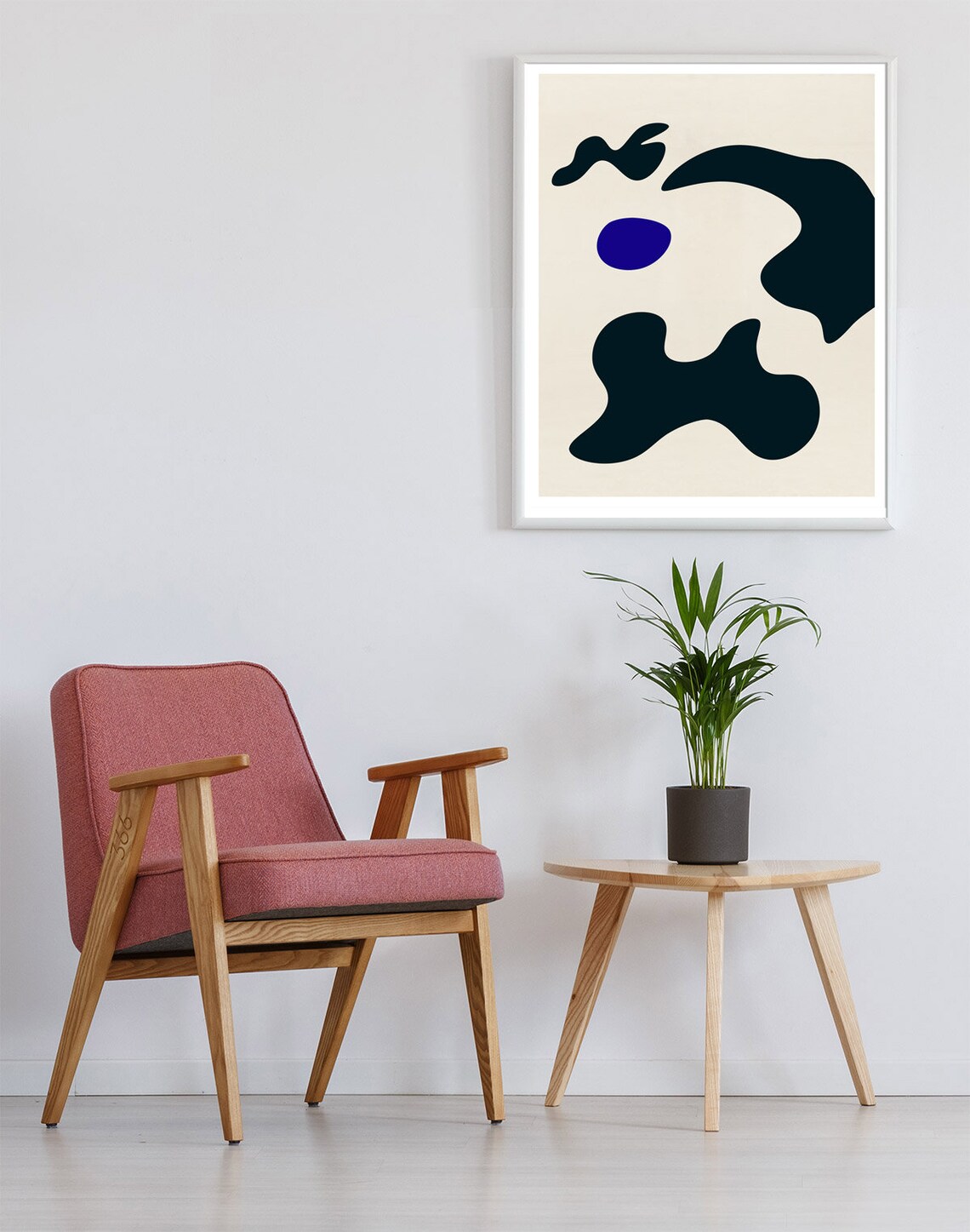 Modern Abstract Print With Colorful Cut-out Biomorphic Shapes - Etsy
