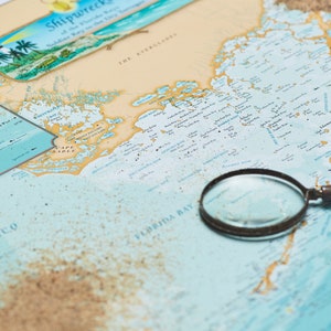 Florida Keys Shipwreck Map: Soldier Key to the Dry Tortugas - Etsy