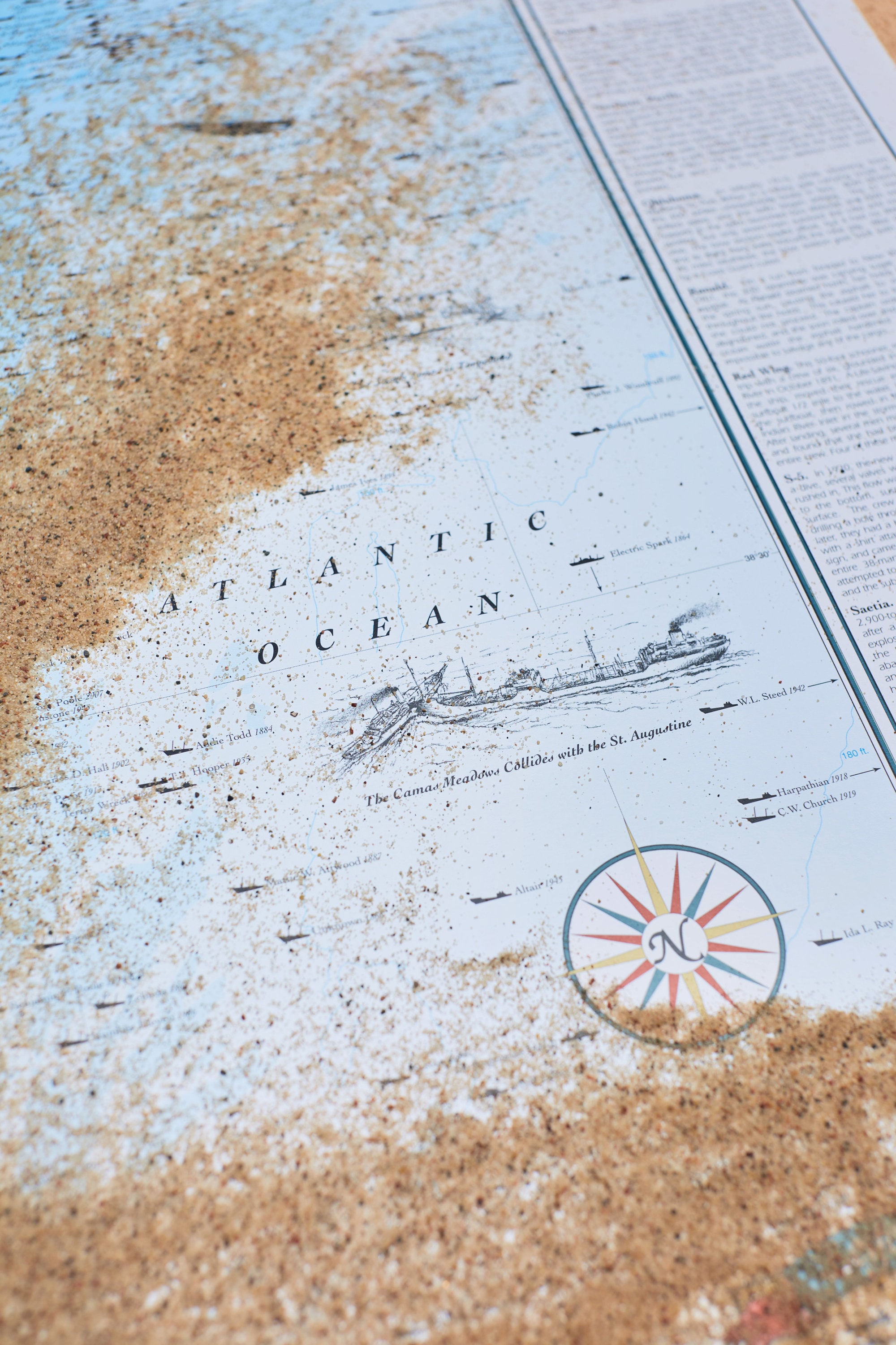 Mid-atlantic Shipwreck Map: DE, MD, and Southern NJ - Etsy