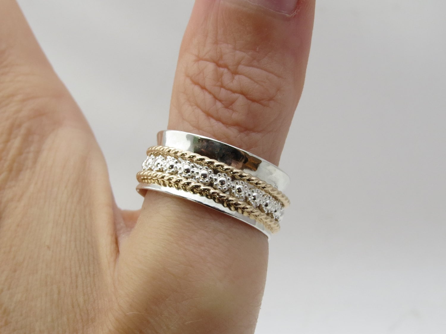 Spinner Ring Meditation Ring Worry Ring Fidget Ring | Etsy