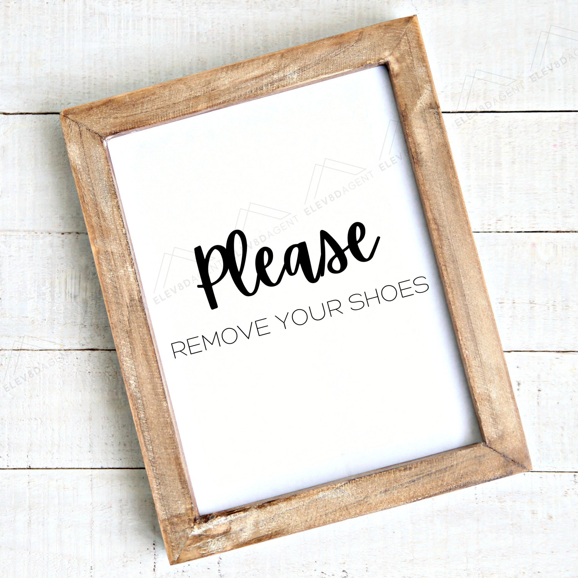 Simple Printable Please Remove Your Shoes Sign, Download Real Estate ...