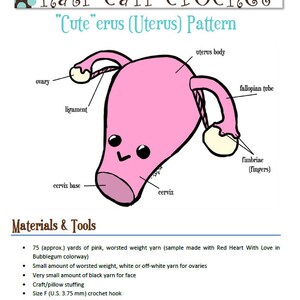 Uterus Stuffie PATTERN - Etsy