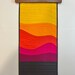 Sunset Quilted Wall Hanging - Ocean Sunset Textile Art - Abstract ...