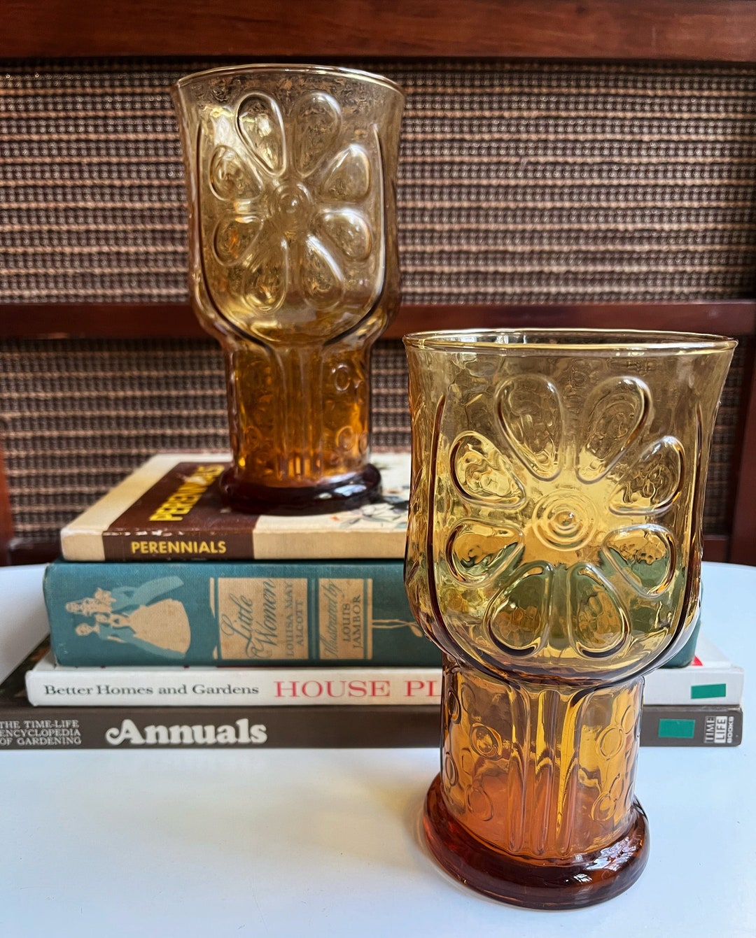 MCM Amber Daisy Glasses - Etsy