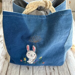 Kumebukuro Japanese Rice Bag Indigo Fabric Rice Bag Hand Embroidered ...
