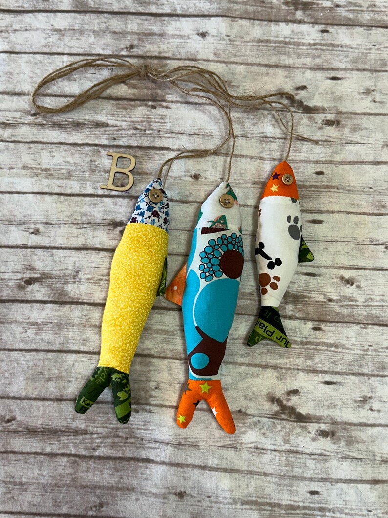 Coastal Home Decoration Handmade Sea Life Fabric Fish Decor Bowl Filler ...