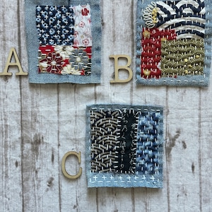 Boro Sashiko Patchers Japanese Fabric Collage Patches Mending Stitch ...