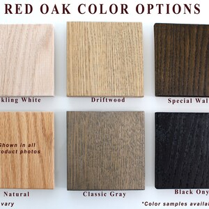 Modern Oak Wood Coffee Table With Round Top, Solid Red Oak, Minimal, Nesting Table, Accent or ...