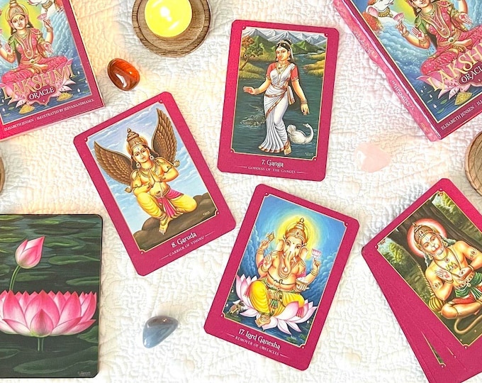 LAKSHMI Oracle-hindu Gods-oracle Card-oracle Deck-card Deck-divination ...