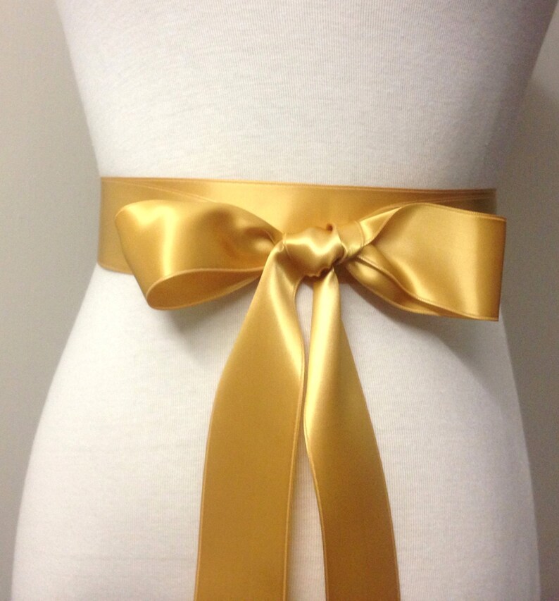 1.5 Inch 3.8cm or 38mm Ribbon Sash-gold Sash-gold Belt-gold - Etsy