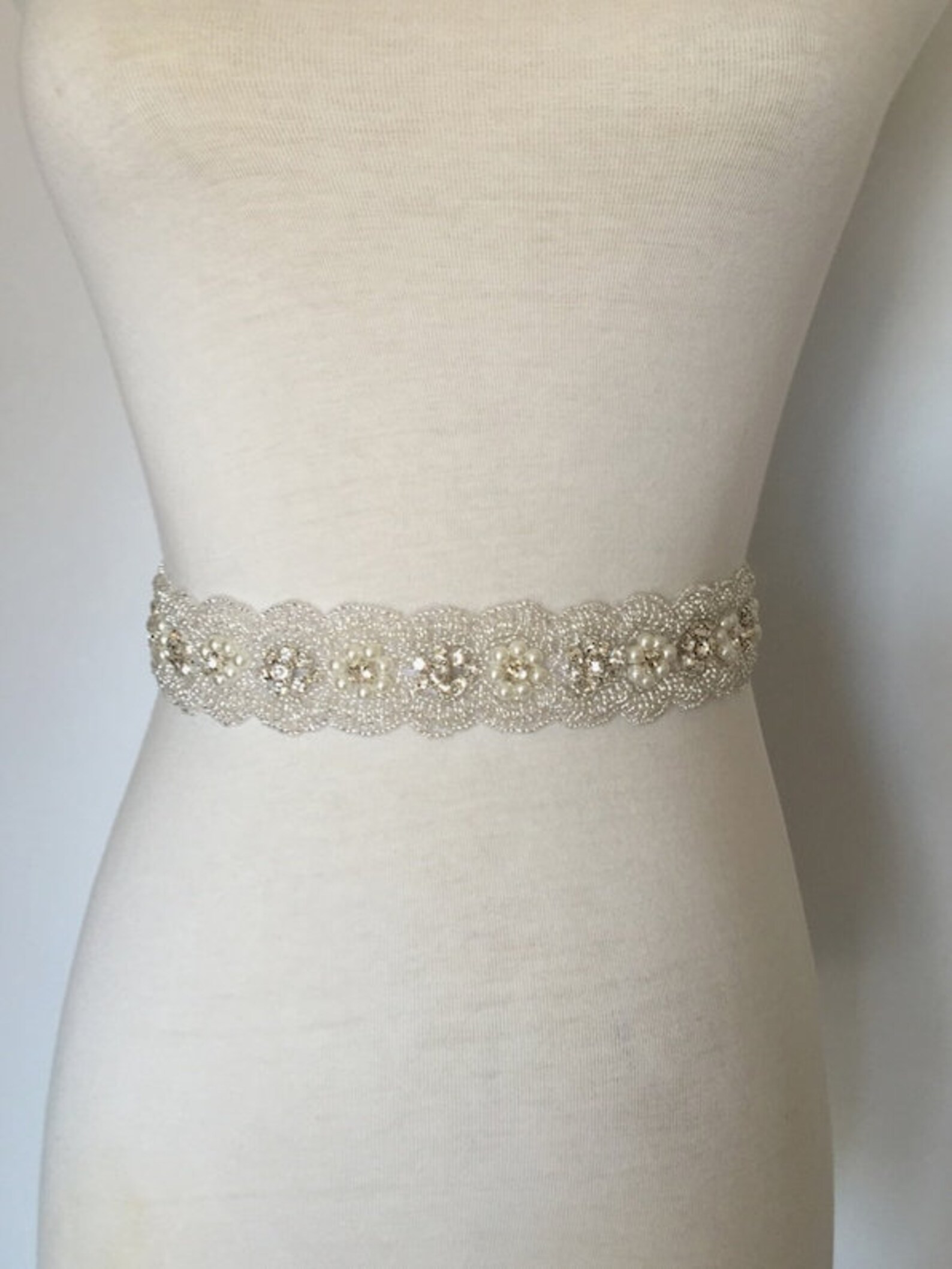 Bridal Beaded Sash-wedding Belt-beaded Sash-pearl Sash-beaded - Etsy