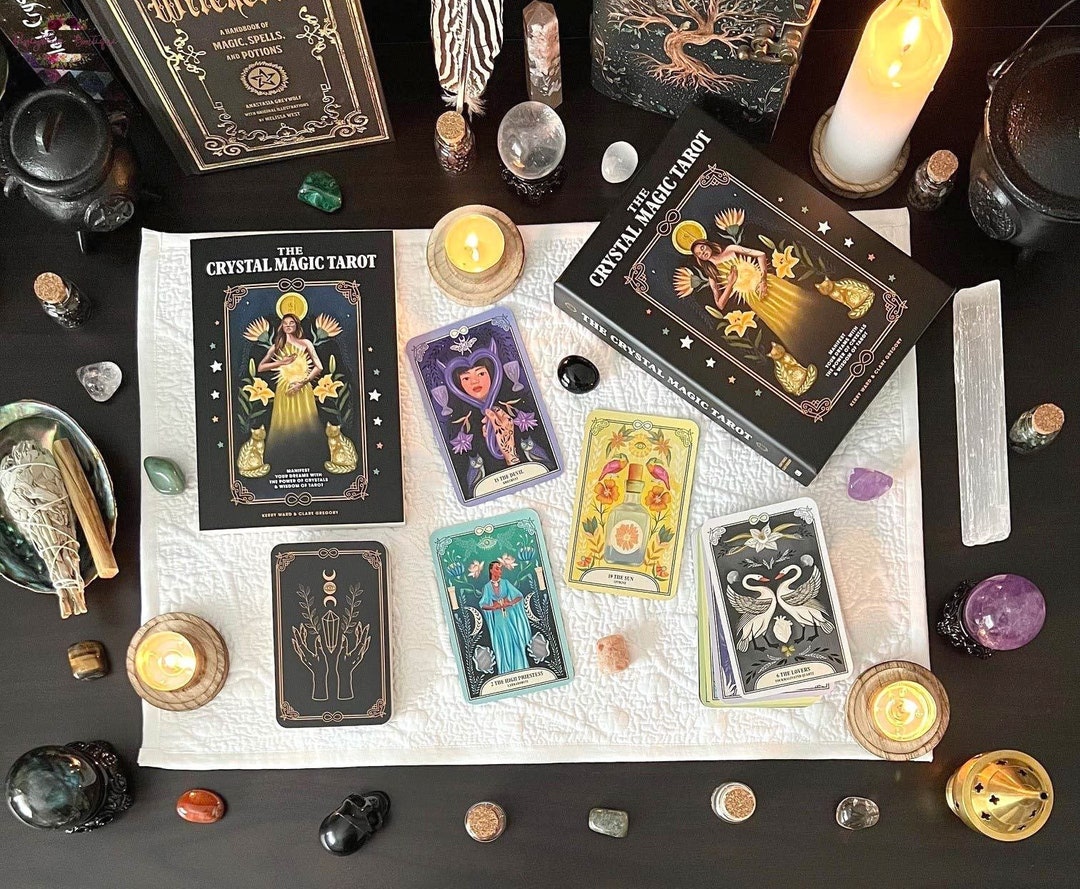The CRYSTAL MAGIC Tarot-tarot Card-tarot Deck-crystal Tarot Card-gift ...