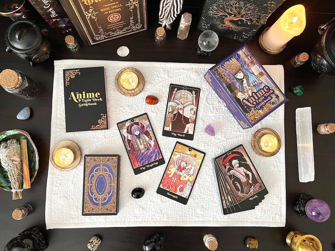 The ANIME Tarot Deck and Guidebook-tarot Card-anime Tarot-divination ...