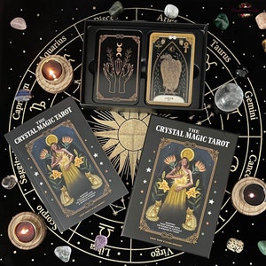 The CRYSTAL MAGIC Tarot-tarot Card-tarot Deck-crystal Tarot Card-gift ...