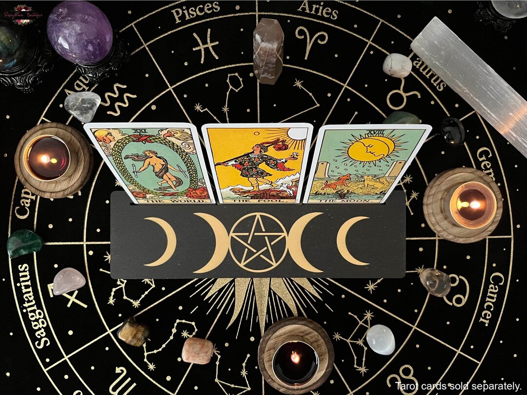 Wooden Tarot Card Holder-tarot Card Stand-tarot Card Display-oracle ...