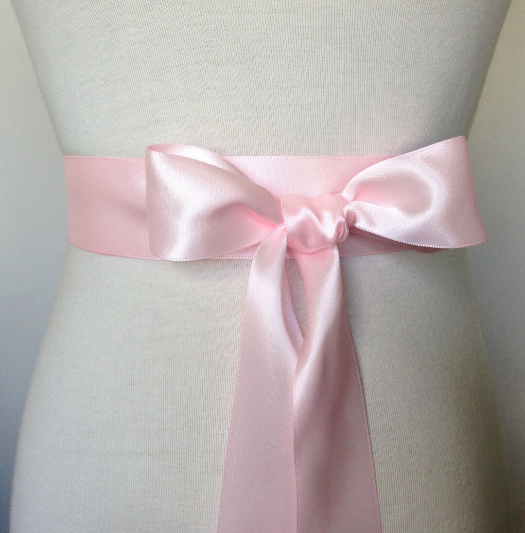 1.5 Inch (3.8cm or 38mm) Ribbon Sash-blush Sash-powder Pink Belt-flower ...