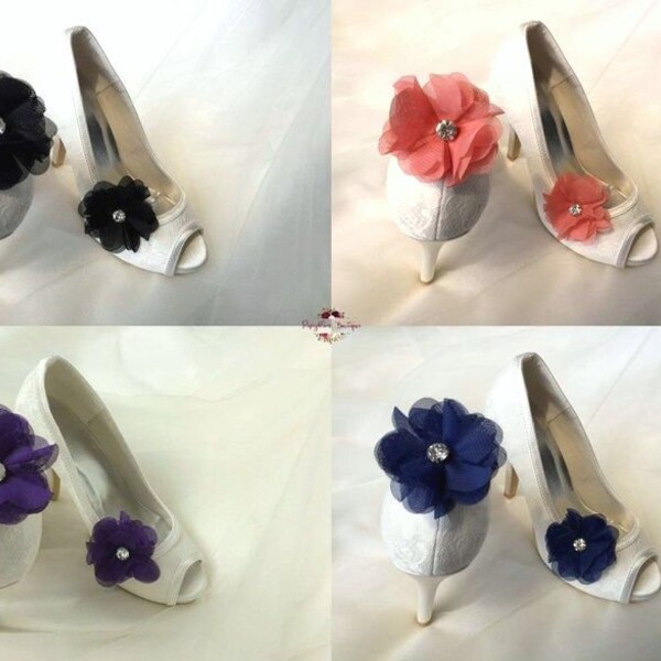Flower Shoe Clips - Etsy UK