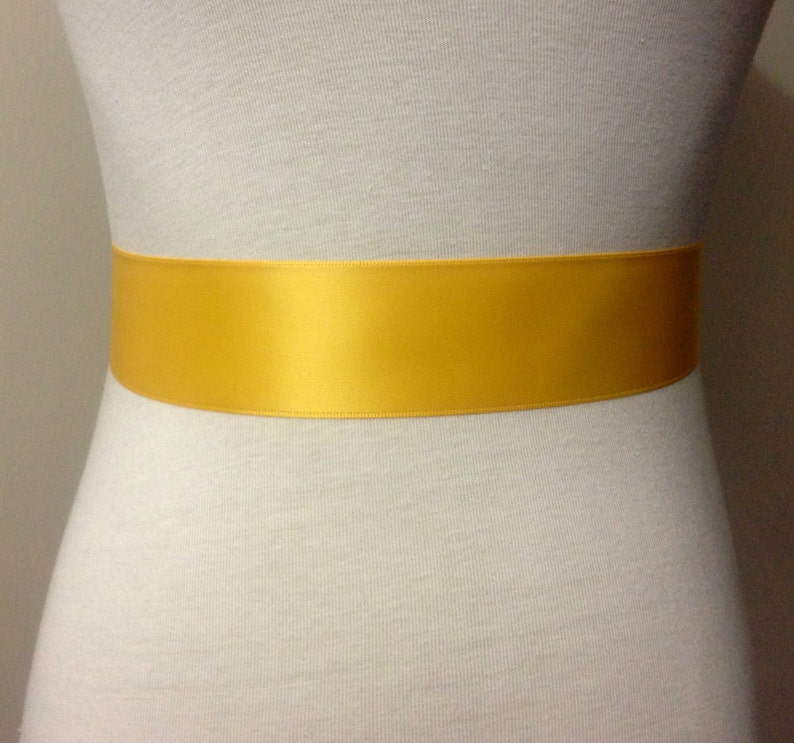 1.5 Inch (3.8cm or 38mm) Ribbon Sash-yellow Gold Sash-yellow Belt ...