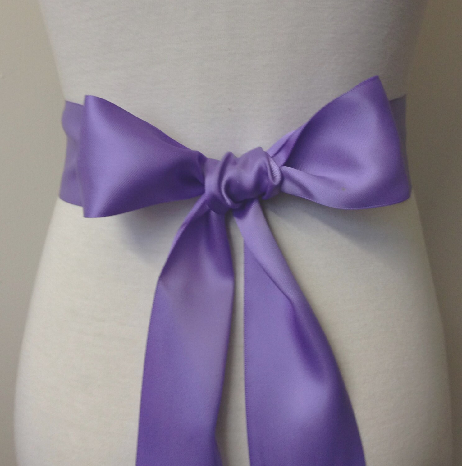 2 Inch (5cm or 50mm) Ribbon Sash-hyacinth Sash-light Purple Belt-flower ...