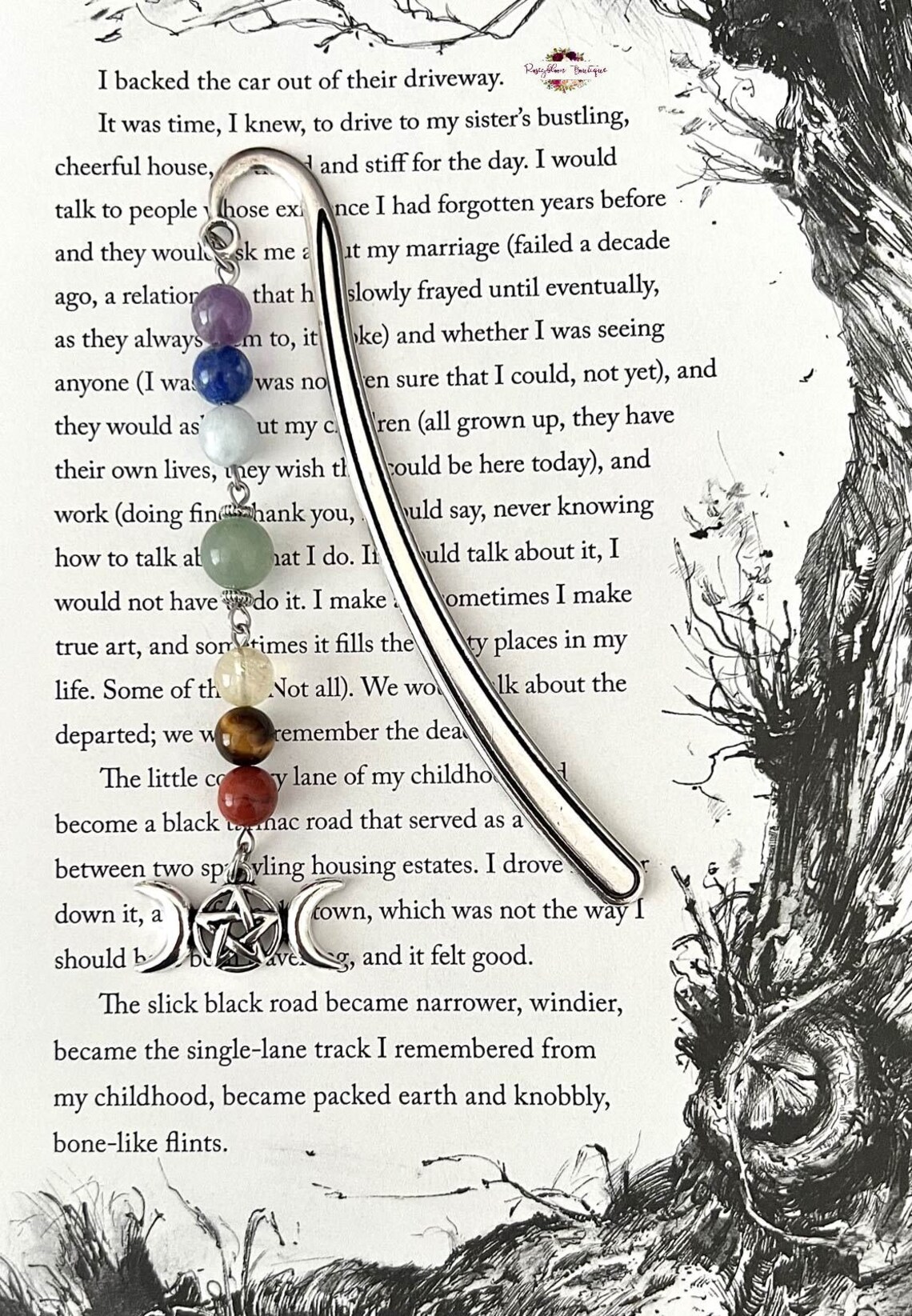 7 CHAKRA Gemstones Bookmark-crystal Bookmark-7 Chakras Bookmark-metal ...