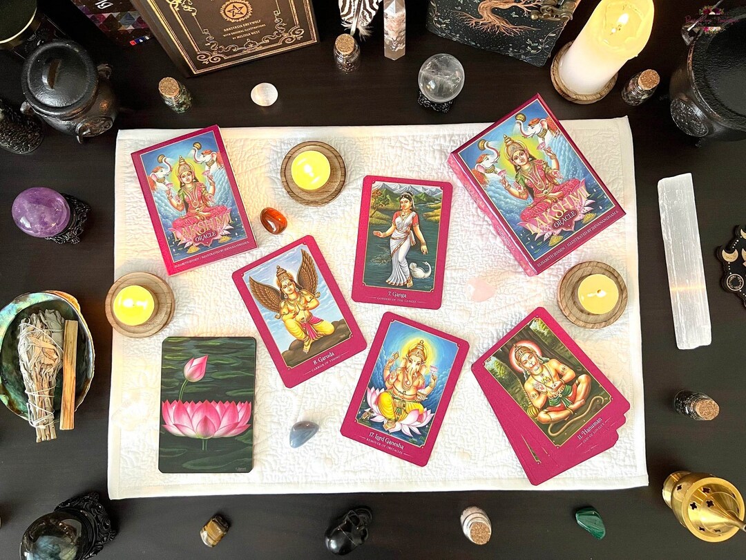 LAKSHMI Oracle-hindu Gods-oracle Card-oracle Deck-card Deck-divination Card-reading Card ...