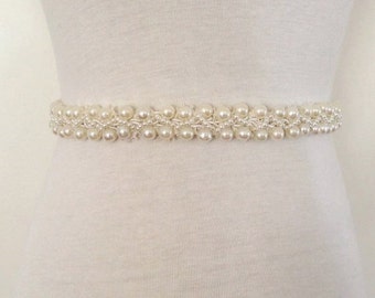 Beaded Bridal Sash | Etsy
