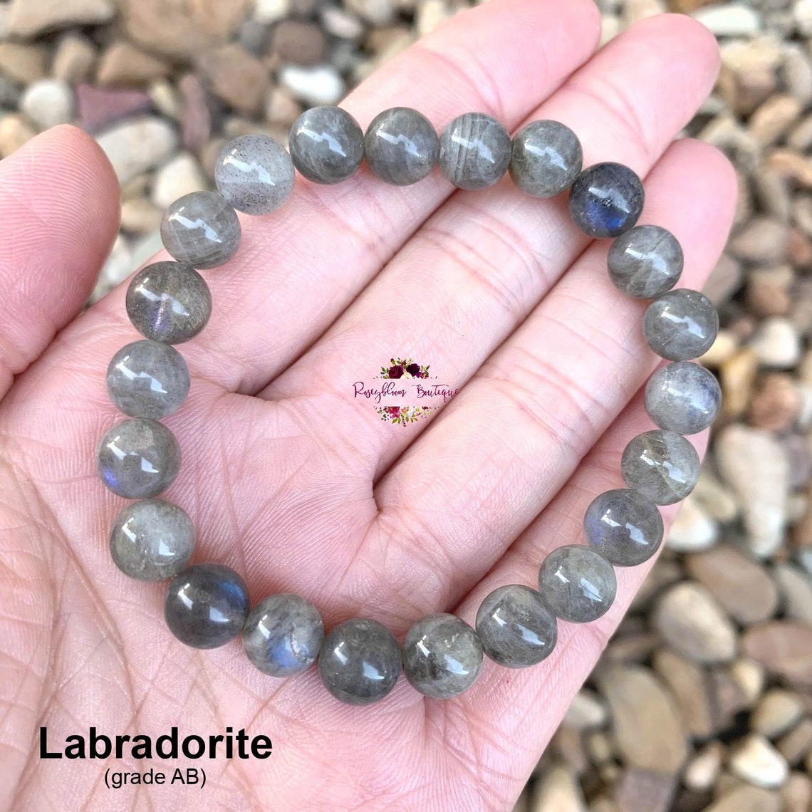 LABRADORITE Bracelet-8mm Grade AB Genuine Labradorite-gemstone - Etsy