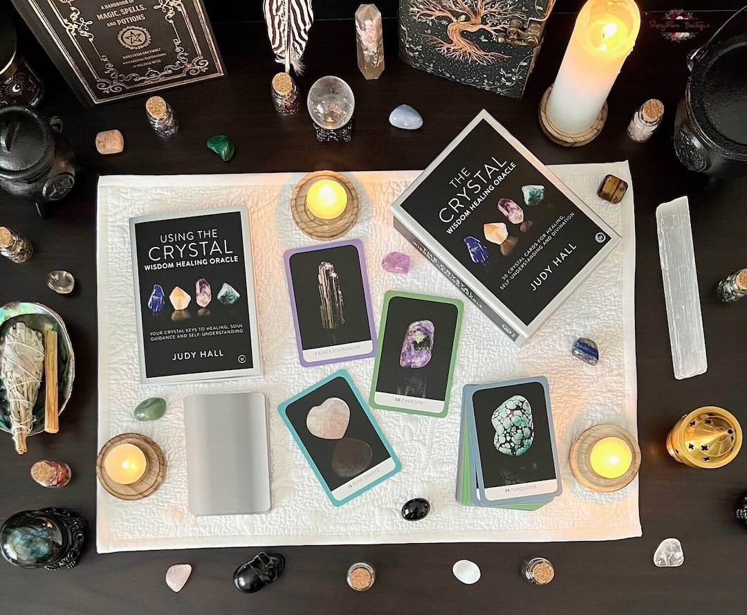 The CRYSTAL Wisdom Healing Oracle-oracle Card-oracle Deck-crystal Oracle-divination Card-reading ...