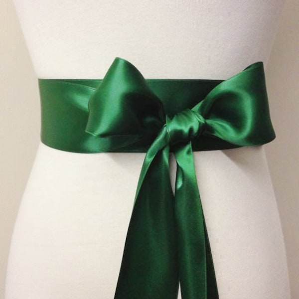 Emerald Green Sash - Etsy