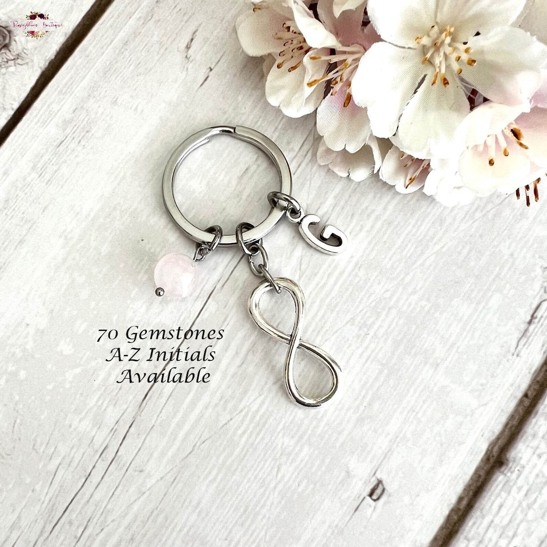 INFINITY Gemstone Key Ring-infinity Keychain-crystal Keychain-crystal ...