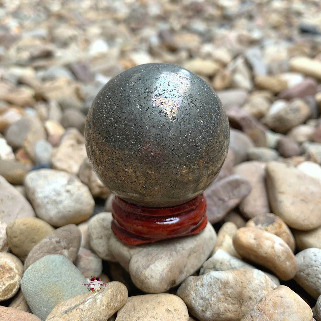 PYRITE Sphere-40mm Small Natural Pyrite Sphere-fools Gold Sphere ...