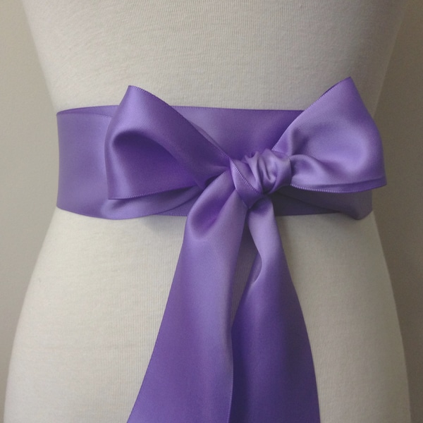 Purple Bridal Sash - Etsy