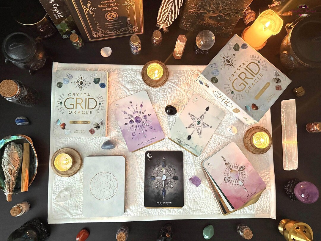 CRYSTAL GRID Oracle: Deluxe Edition-oracle Card-oracle Deck-divination ...