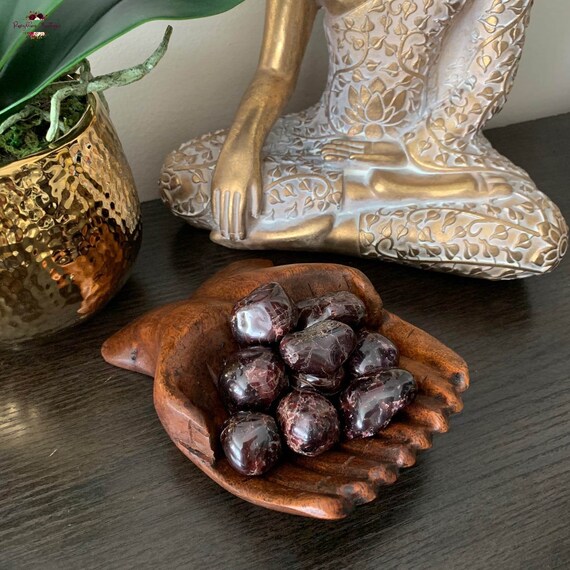 GARNET Tumbled Stone-tumbled Stone-healing Crystal-natural - Etsy