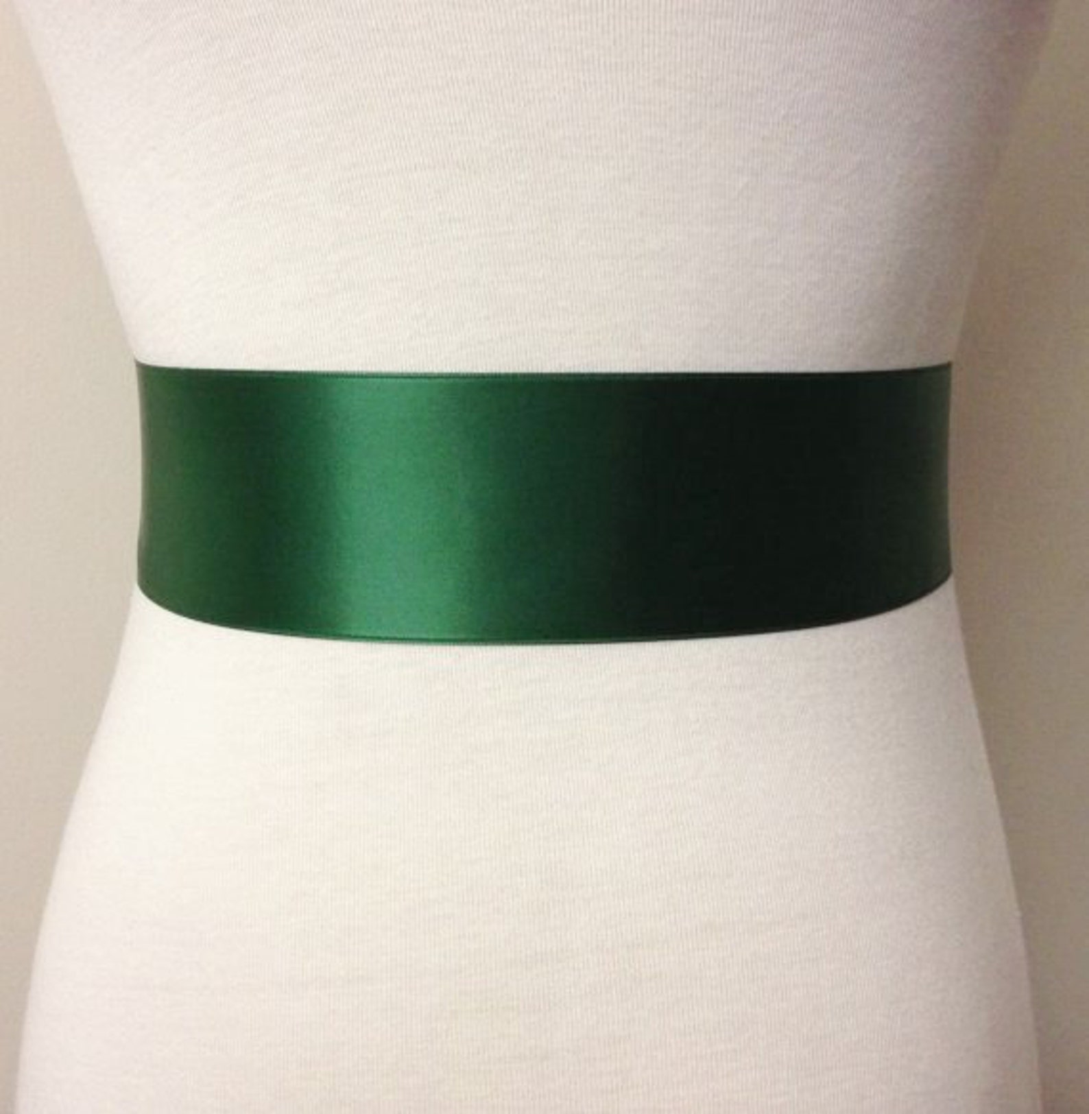 2 Inch Wide Ribbon Belt-Dark Green Sash-5cm Plain Sash-Bridal | Etsy