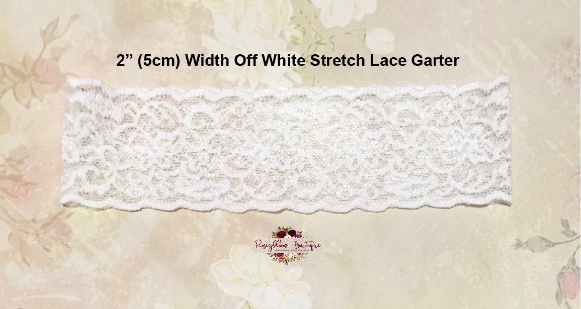 2 Inches-5cm Wide Garter-navy Garter-black Garter-off White | Etsy