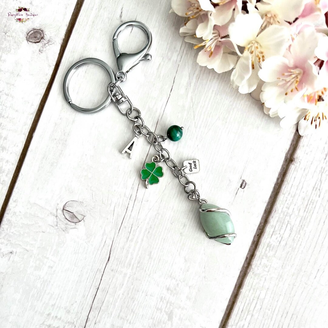 GOOD LUCK & Attract Money Keychain/bag Charm-crystal Keychain-dangling ...