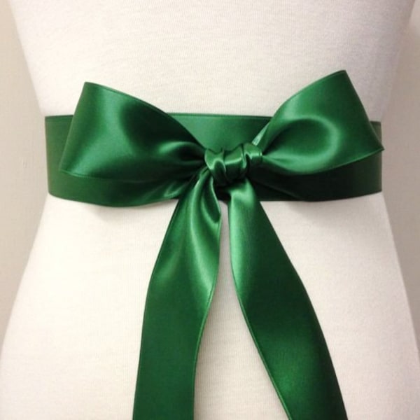 Emerald Green Sash - Etsy