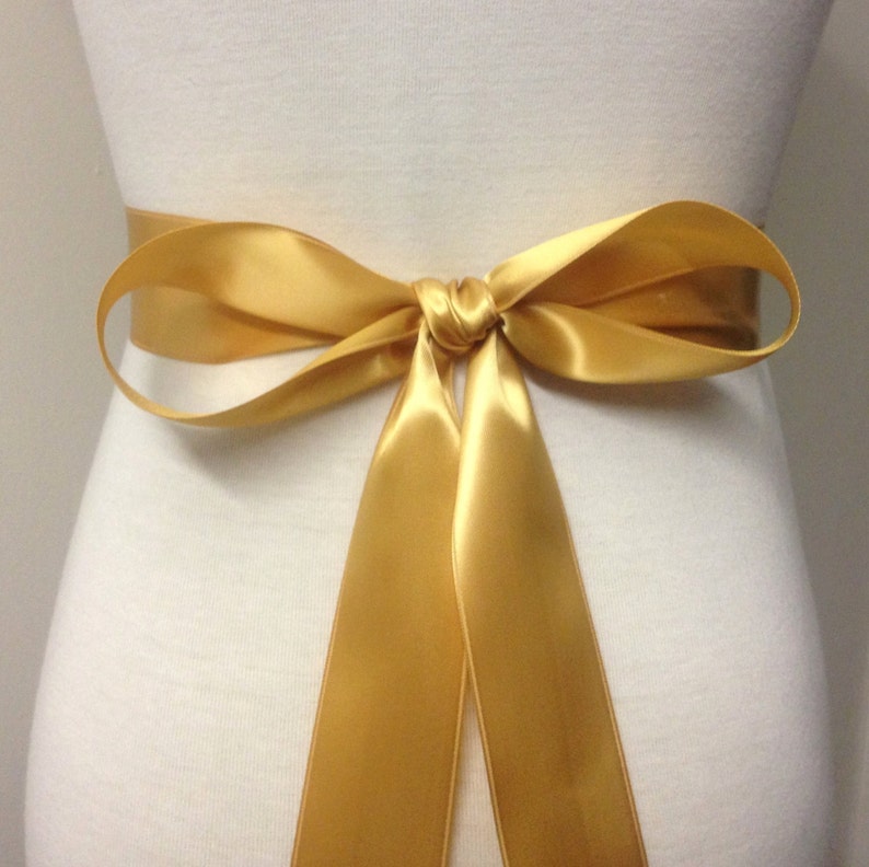 1.5 Inch 3.8cm or 38mm Ribbon Sash-gold Sash-gold Belt-gold - Etsy