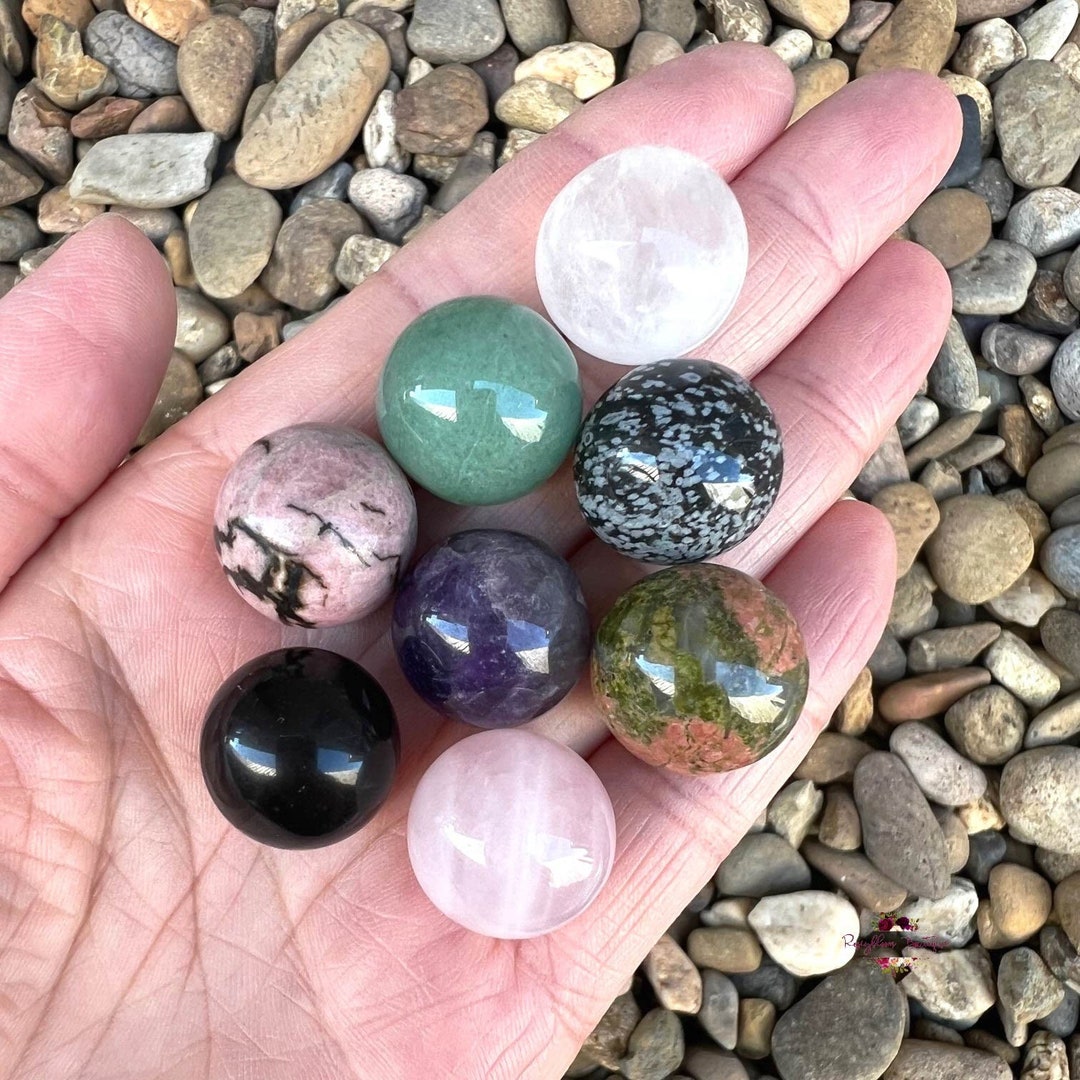 Crystal Sphere-17mm Mini Natural Gemstone Sphere-crystal Ball-pocket ...