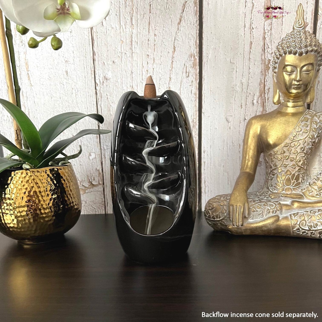 Backflow Incense Burner-ceramic Tower Backflow Incense Cone Burner ...