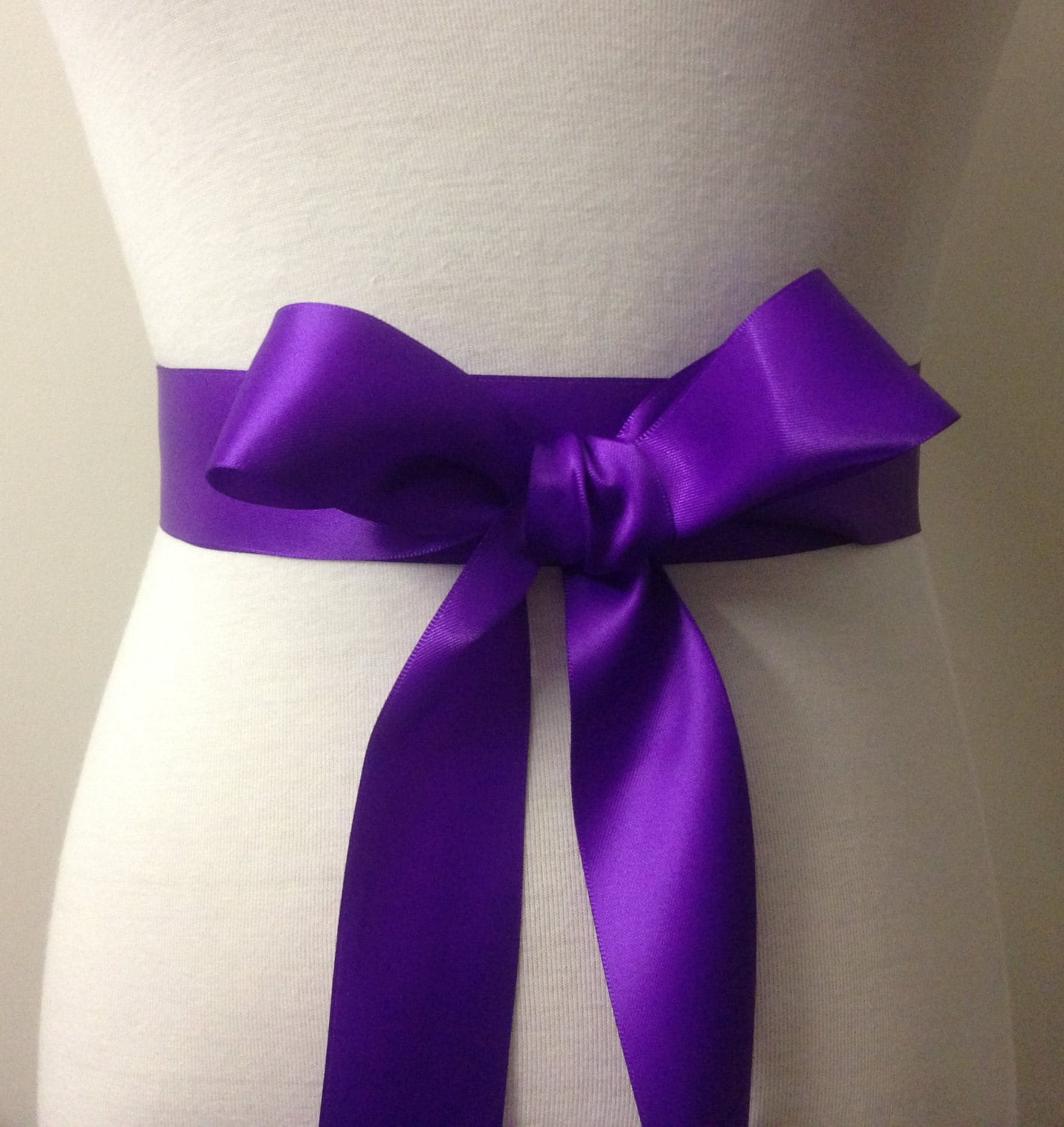 1.5 Inch (3.8cm or 38mm) Ribbon Sash-purple Sash-purple Belt-flower ...