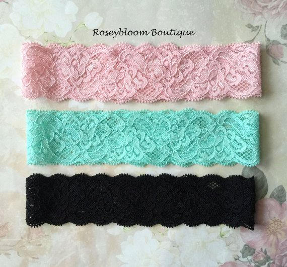 Lace Garter-toss Garter-plain Lace Garter-ivory Garter-white Garter-off ...