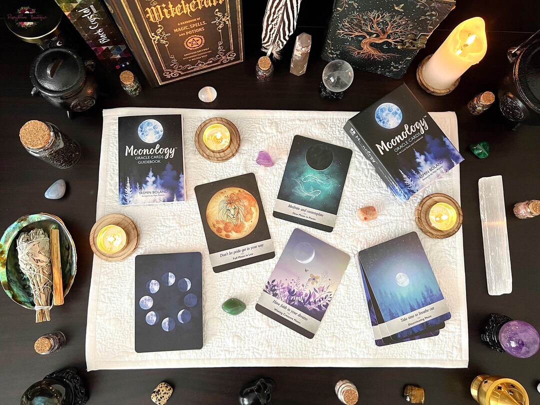 MOONOLOGY Oracle Cards-oracle Deck-moon Oracle-card Deck-divination ...